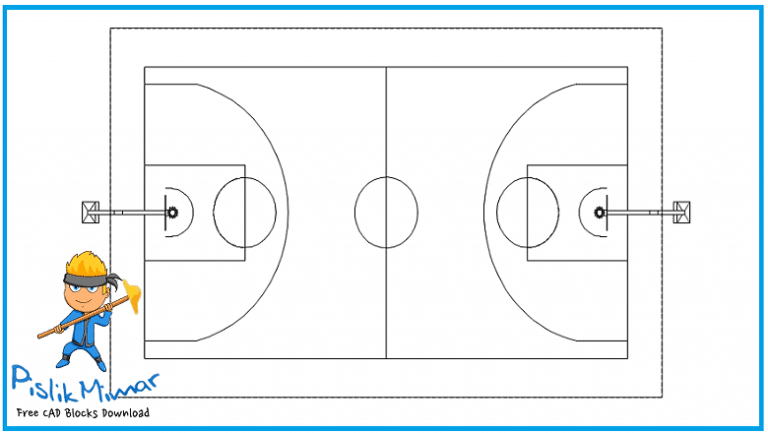 [DWG] Basketbol Sahası Çizimleri - Pislik MİMAR